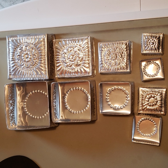 Two's Company | Accents | Pressed Metal Boxes | Poshmark